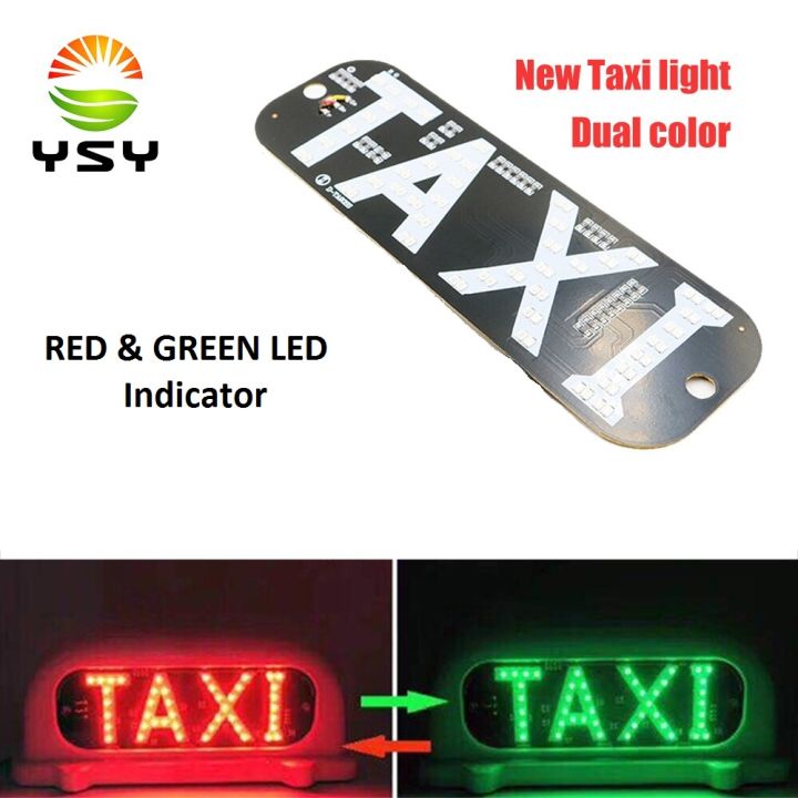 Taxi top light Taxi Led Car Windscreen Cab indicator Lamp Sign Red ...