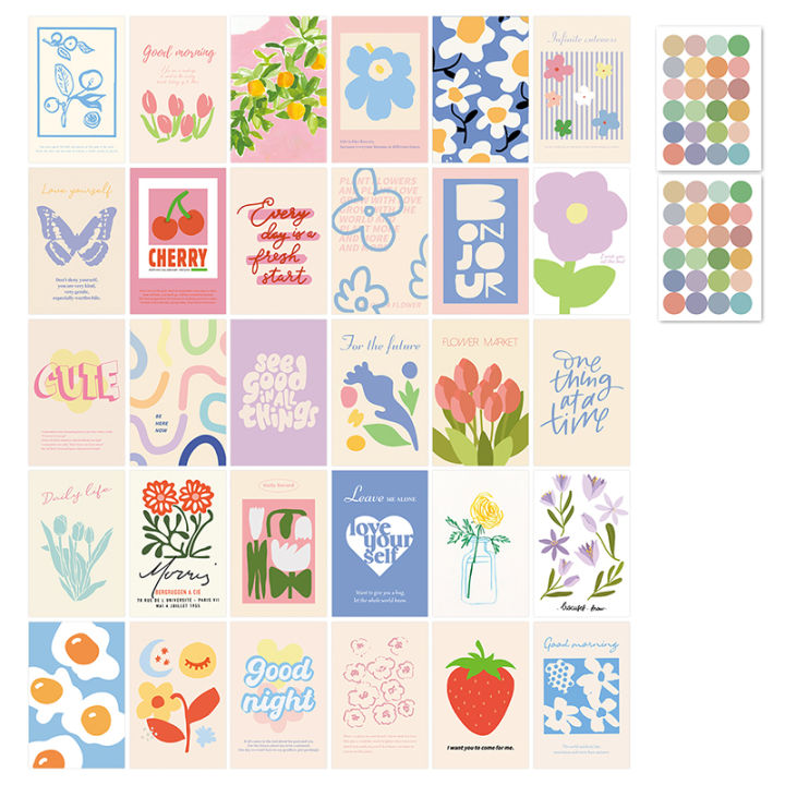 30pcs Girl Trendy Aesthetic Collage Posters,Small Postcard Set,Women ...