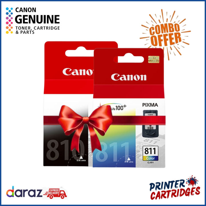 Canon PG-810 Black / CL-811 Color Original Ink Combo Pack | Daraz.lk