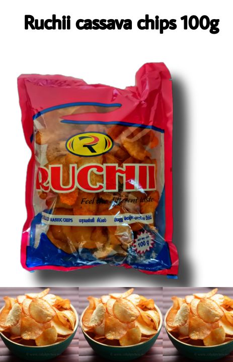 Ruchii cassava chips 100g 2 in 1 | Daraz.lk