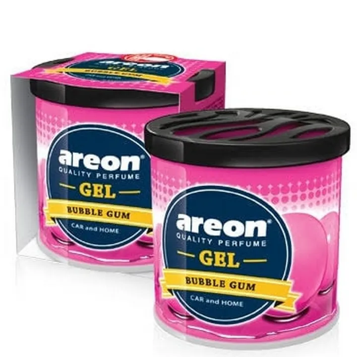 Areon Gel Car Air Freshener Bubble Gum Fragrance 80G Car Gel Perfume ...