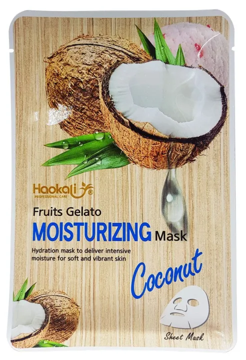 Haokali Fruit Gelato Moisturizing Coconut Facial Sheet Mask 30ml | Daraz.lk