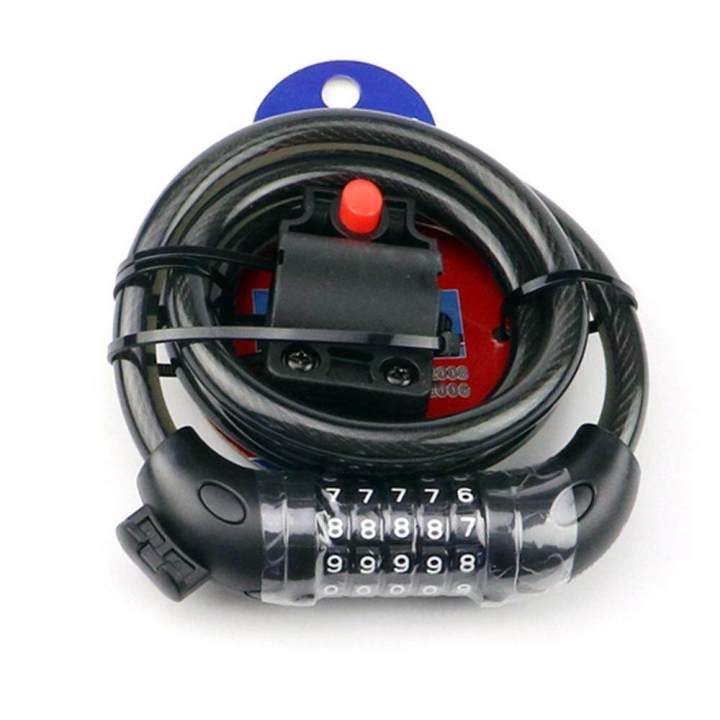 Bicycle Lock Universal Password Wire Lock Mountain Bike Anti-theft Bar ...