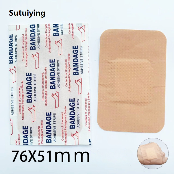 Sutuiying 50pcs/set Large Breathable Wound Dressing Patch Band Aid 7.6 ...