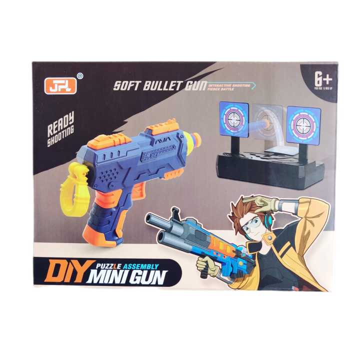 Eva Soft Bullet Mini Gun with Target Base for Kids Surprise Gift | Daraz.lk