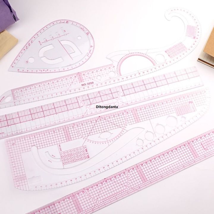 Measuring Ruler Tailor Ruler C DIY 6 Pcs Universal Soft Curve Ruler PV ...