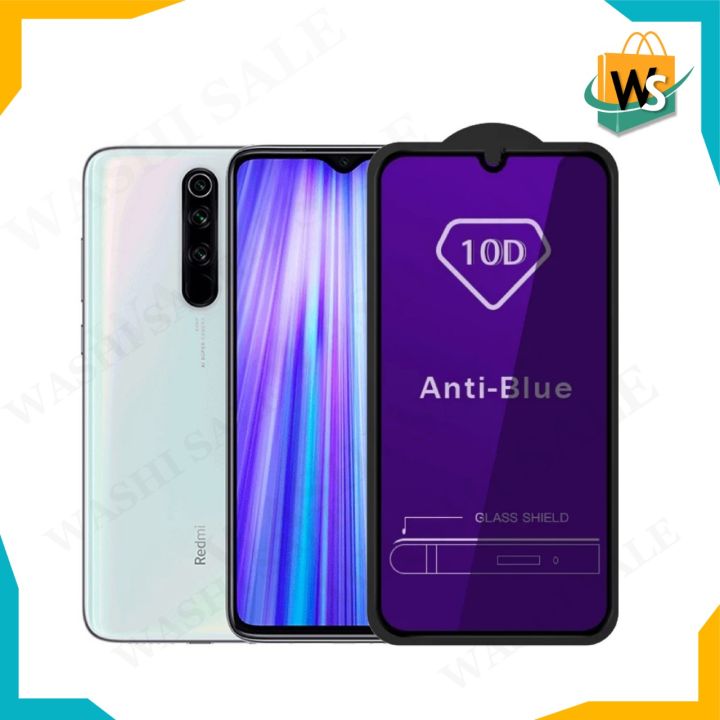 10D Anti Blue Ray Blue Light Full Tempered Glass For Note 8 Pro / Poco ...