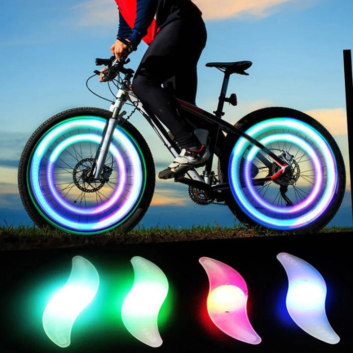 Colorful Bike Wheel Spoke Light Waterproof MTB Balance Bicycle Light ...
