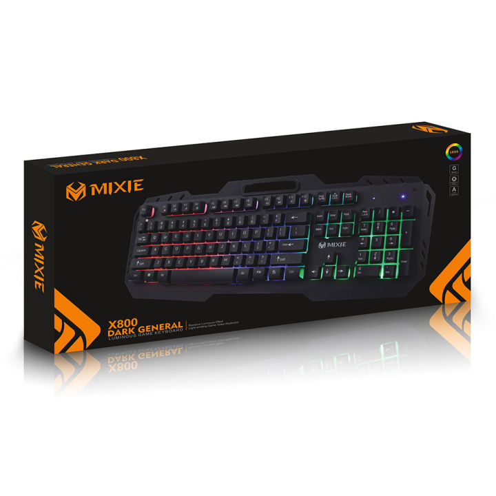 MIXIE X800 Dark General imitation mechanical gaming keyboard fashion ...