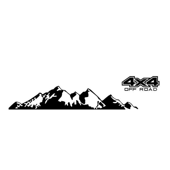 Car Sticker 4X4 Off Road Graphic Decal for Ford Ranger Raptor Pickup ...