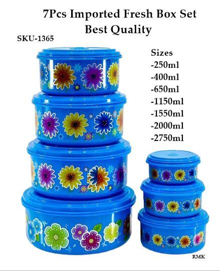 07 Pcs Imported Quality Protect Fresh Box Container Set | Daraz.lk