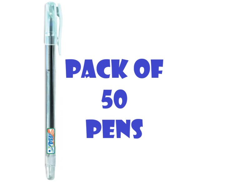 Atlas Max Pen Blue/ Black/ Red - 50 Pen Pack | Daraz.lk