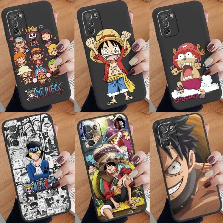 Black Case For Poco M3 Pocom3 Pro Phone Cover One Piece Luffy Zoro ...