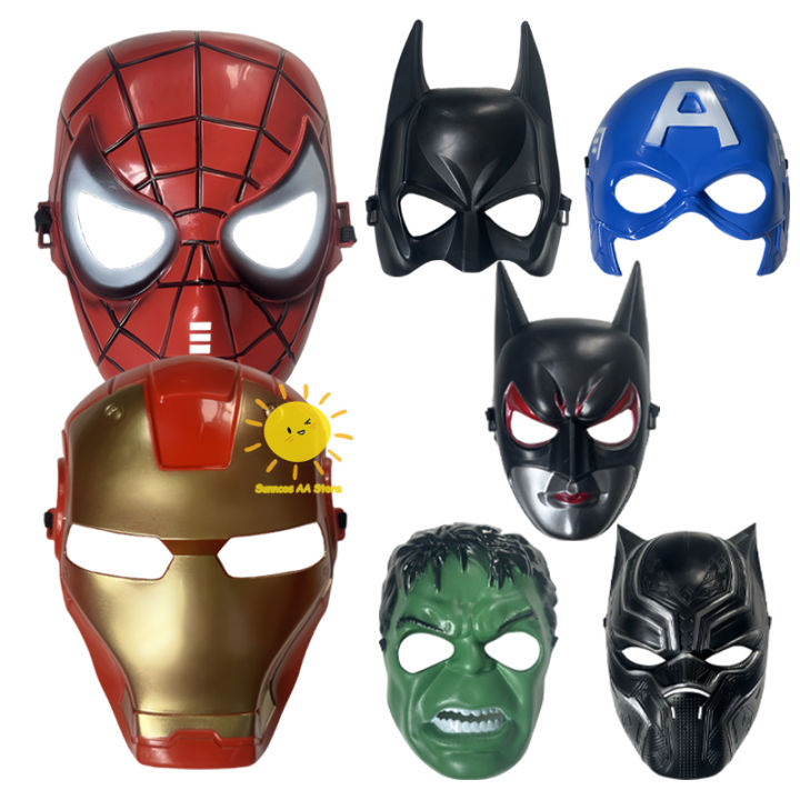 BEAST KINGDOM Iron Man Mask Hulk Spider Man Cosplay Props Theme Hero ...