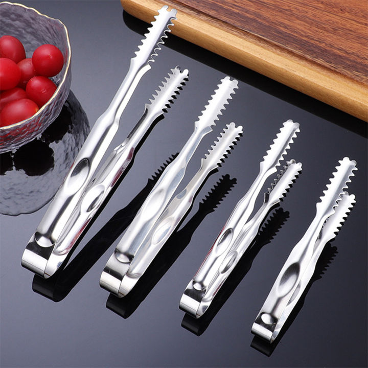 Stainless Steel Ice Tongs Non-Stick Bread Tongs Serving Tongs with ...
