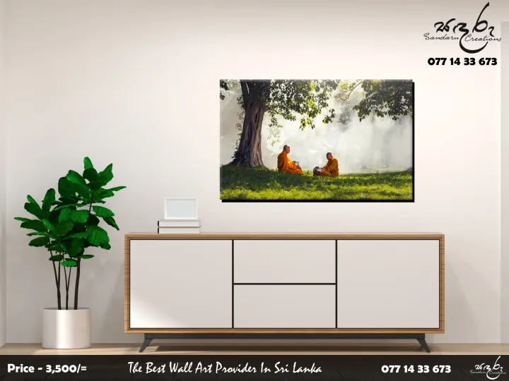 Bodhi Art Canvas Wall Art With Seasoned Wood Frame Ready to Hang 1Panel ...