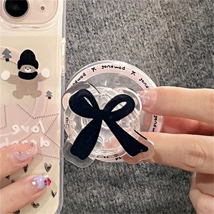 Korean Cute Kawaii Bowknot For Magsafe Magnetic Phone Griptok Grip Tok ...