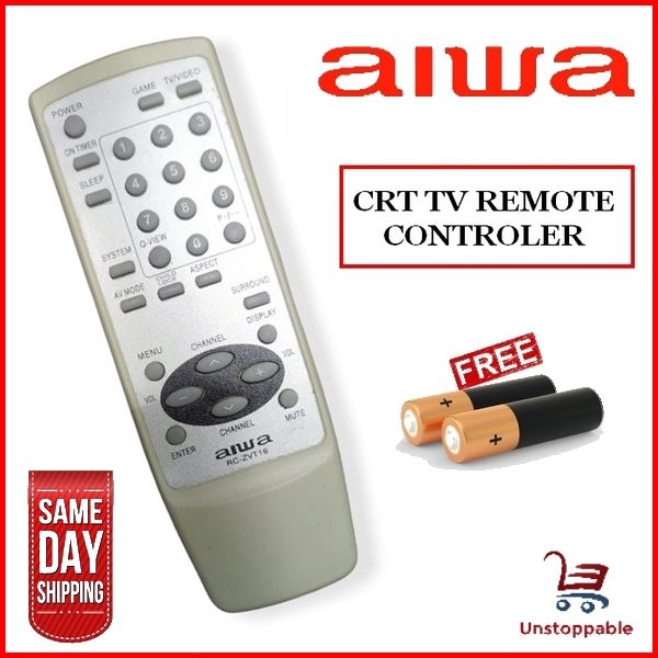 Aiwa CRT Tv Remote Controller & Free Batteries | Daraz.lk