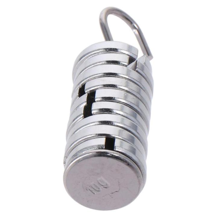 Durable Chromium-Plated Lab Slotted Mass Set Total 100g 10g Each Metal ...
