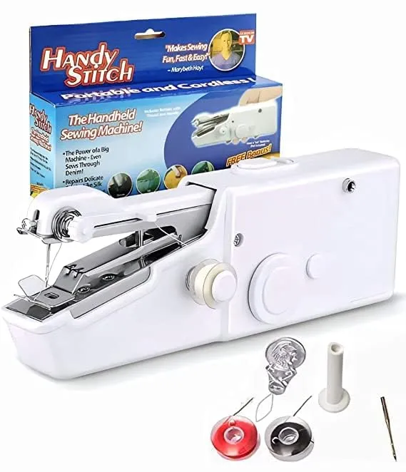 Electric Handy Stitch Handheld Sewing Machine for Emergency stitching ...