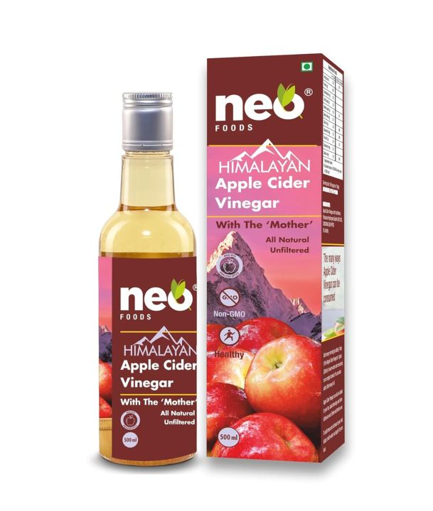 Neo Himalayan Apple Cider Vinegar with Mother of Vinegar - 500ml I Raw ...