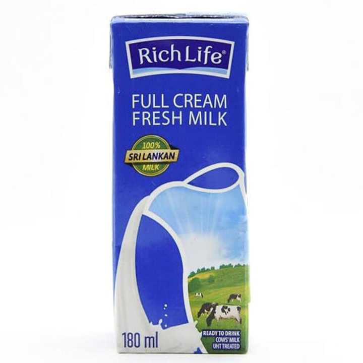 Richlife Full Cream Milk 180Ml Tetra | Daraz.lk
