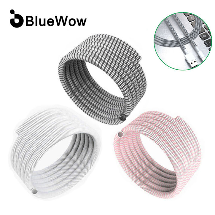 BlueWow 1.4m Cable Protector Winder For USB Charging Data Cable Wire ...