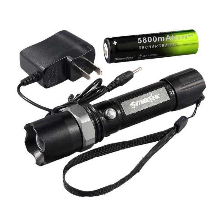 3W Tactical SWAT Torch Heavy Duty Rechargeable Flashlight Use 3*AAA or ...
