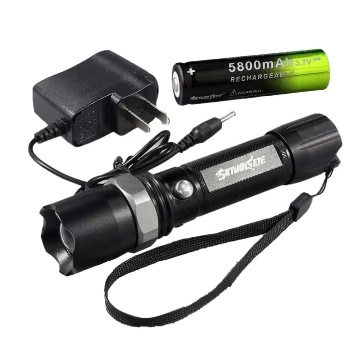 3W Tactical SWAT Torch Heavy Duty Rechargeable Flashlight Use 3*AAA or ...