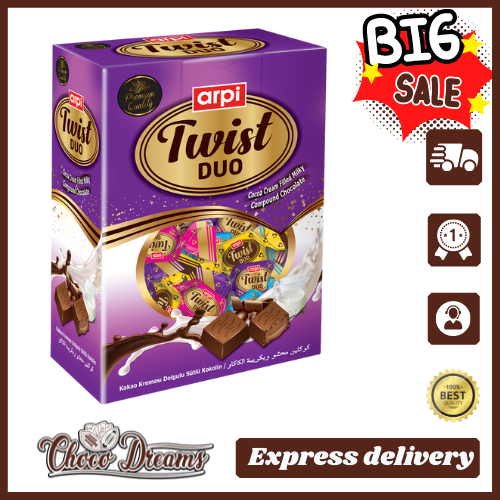 Twist Duo - Cocoa Cream Filled Compound Chocolate - Package Color ...