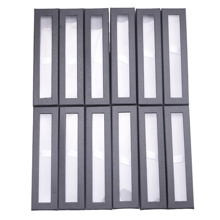 12PCS Empty Pen Gift Box with Clear Lid, Cardboard Pen Case, Pen ...