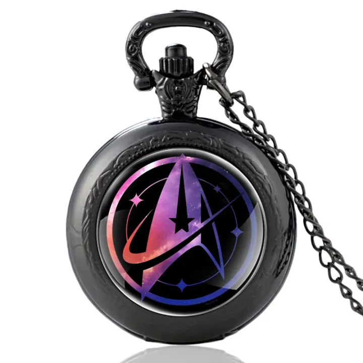【Hot demand】Classic Interstellar Symbol Black Vintage Quartz Pocket ...