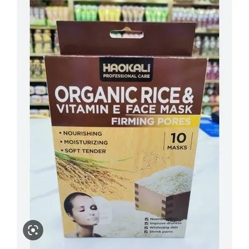 Haokali Organic Rice & Vitamin E Face Mask- Firming Pores | Daraz.lk
