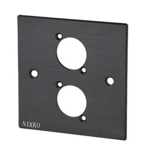 TWO OPEN FACE PLATE BLACK METAL ALLOY | Daraz.lk