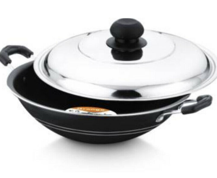 Premium Quality Non Stick Hopper Pan with Stainless Steel Lid For ...