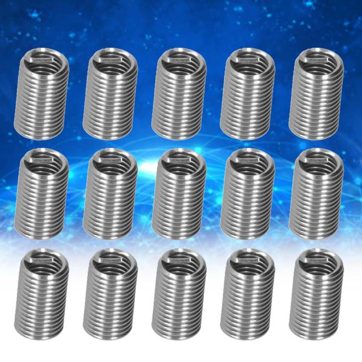 100Pcs Thread Inserts Male Female Reducing Nut Repair Tool Stainless ...