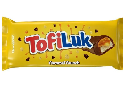 TOFILUK'' Chocolate Flavor and Caramel Coated Tofi Luk Biscuit 22g | Daraz.lk