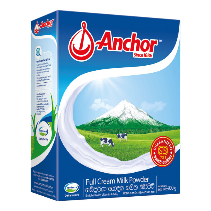 Anchor Full Cream Milk Powder 400g | Daraz.lk