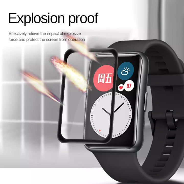 NEW 9D Curved Tempered Glass For Huawei Band 8 7 6 Pro Full Screen ...