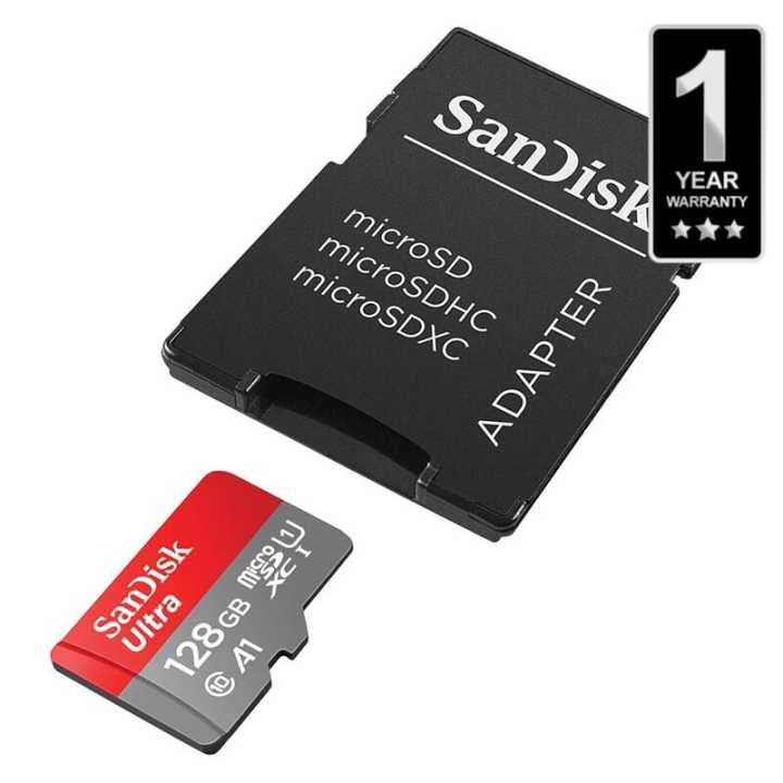 Micro Memory 128Gb Sandisk Sd Card + Sandisk Adapter | Daraz.lk