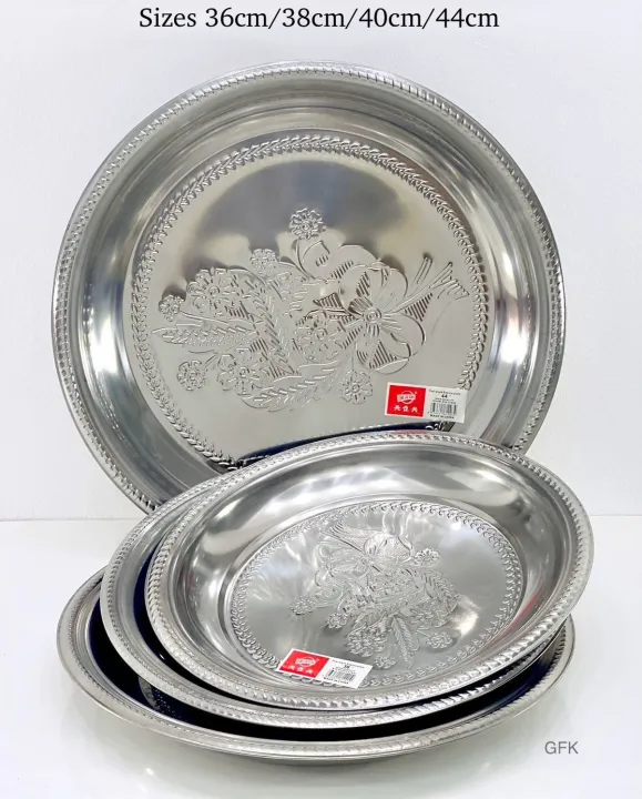 Stainless Steel Sawan Plate / Lunch, Dinner Food Plate Good Quality ...