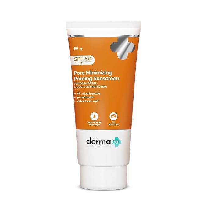 The Derma Co . Pore Minimizing Priming Sunscreen With Spf 50 & Pa ...