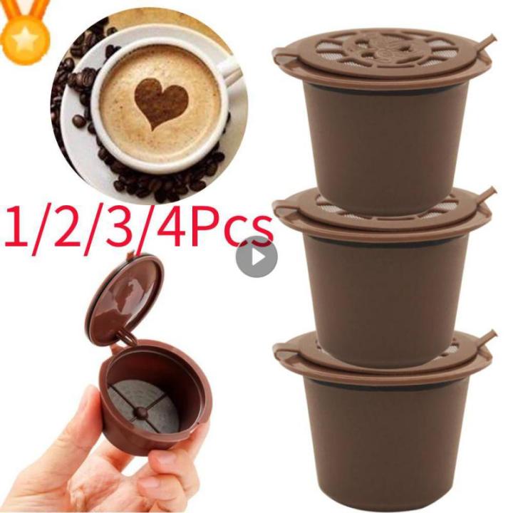 1/2/3/4pcs Reusable Coffee Capsule Kits For Nescafe Dolce Gusto Machine ...