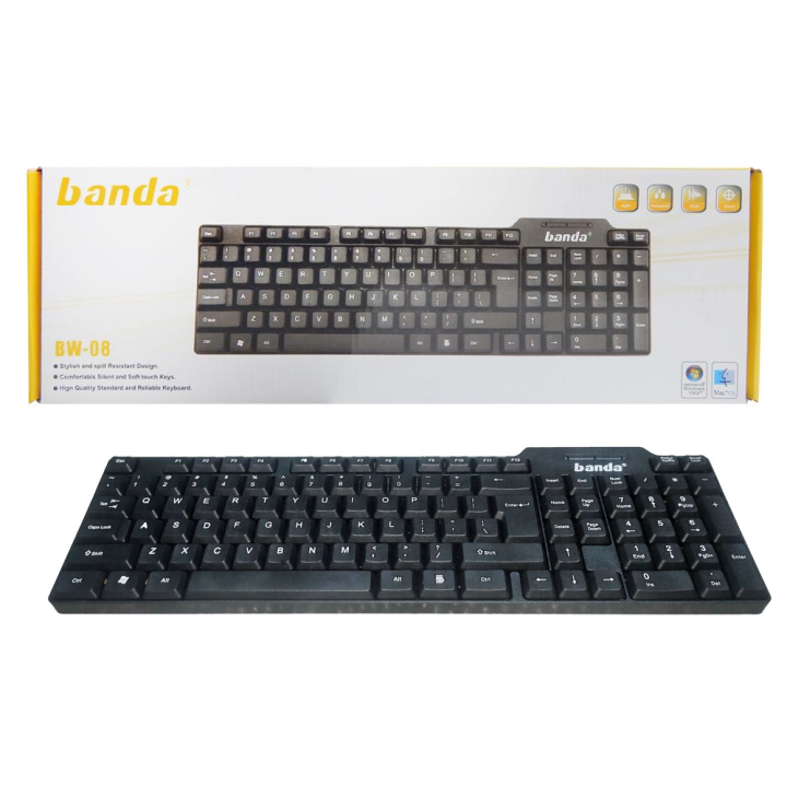 BANDA BW-08 USB Wired Keyboard | Daraz.lk