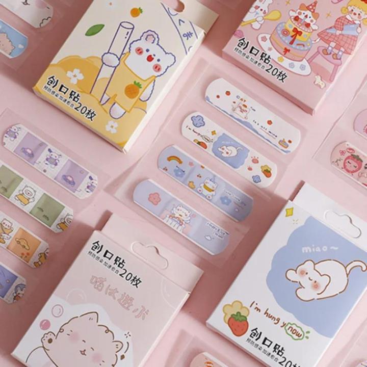 20pcs/box Cartoon Band Aid Kawaii Wound Plaster Strips for Children ...