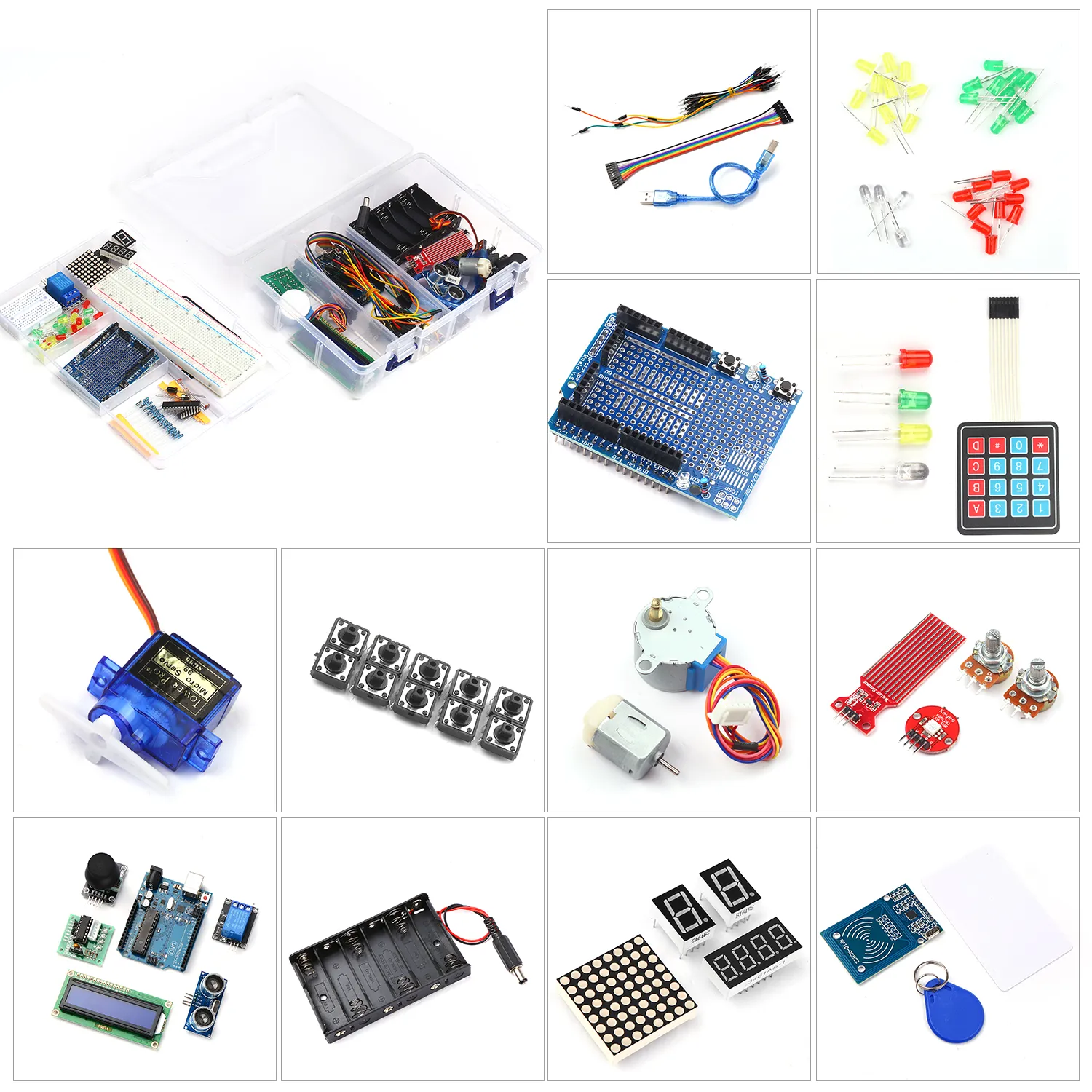 Starter Kit Electronic Project Beginner Learning Kit with Sensors ...