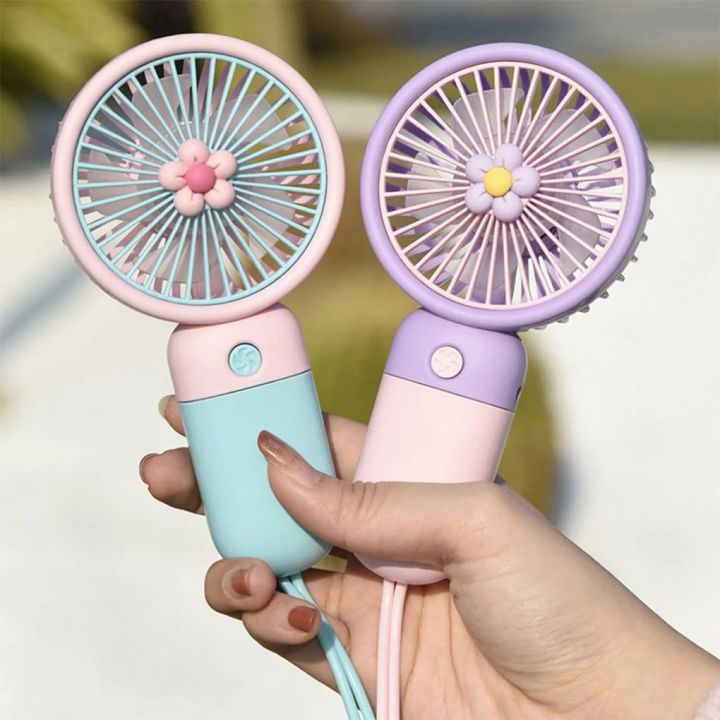 Handheld Mini Fans USB Rechargeable Small Electric Fan Student Pocket ...