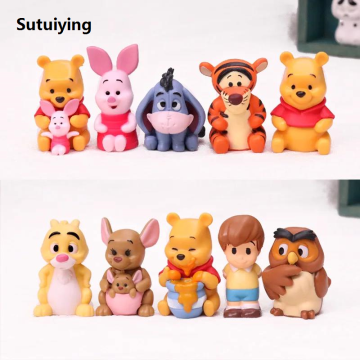 Sutuiying 10pcs/set Disney Cute Anime GK Model Birthday Cake Topper ...