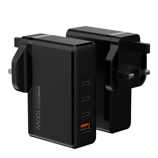 Recci RC41 100w Gan Smart Charger Black | Daraz.lk