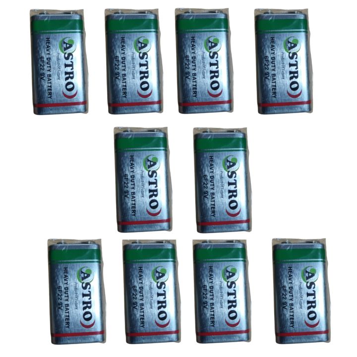 ASTRO 9V Battery Heavy Duty Battery 10PCS | Daraz.lk